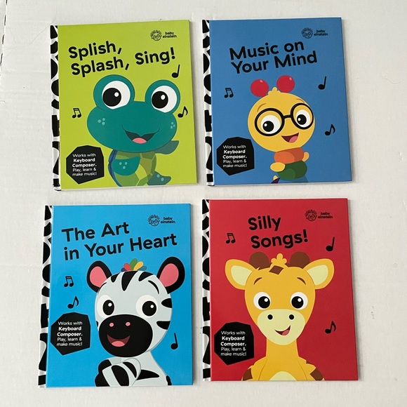Other | Baby Einstein Books Set Of 4 Works With Keyboard Composer 218 ...